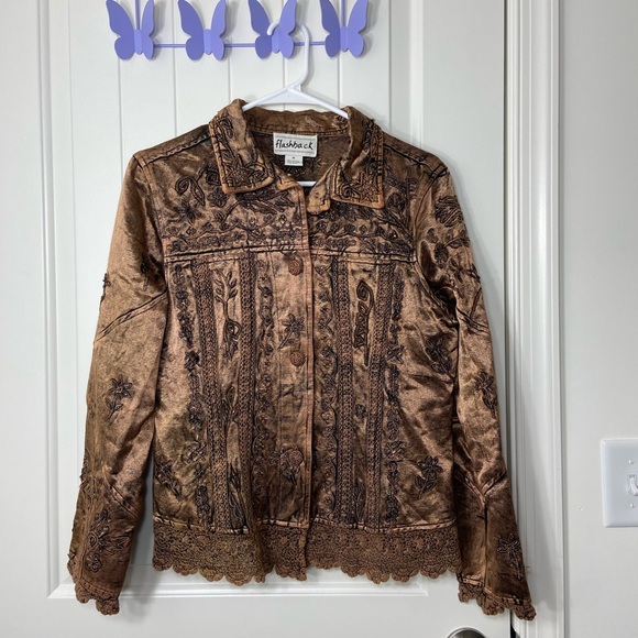 Flashback | Jackets & Coats | Euc Vintage Flashback Womens Bronze ...